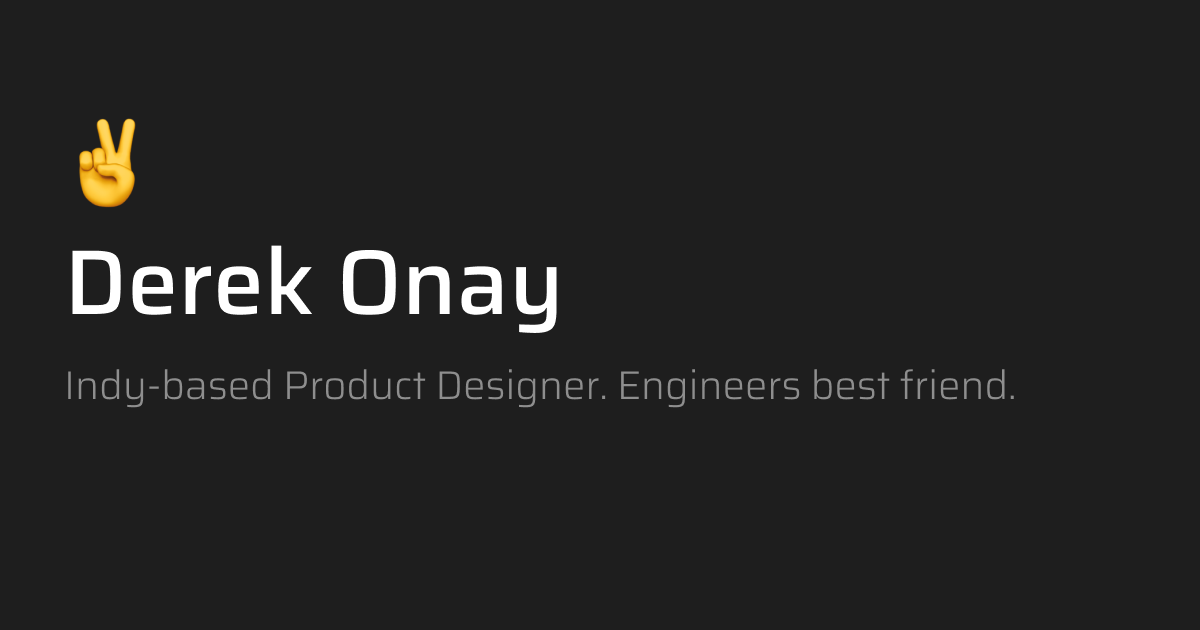 Derek's Slice of the Internet